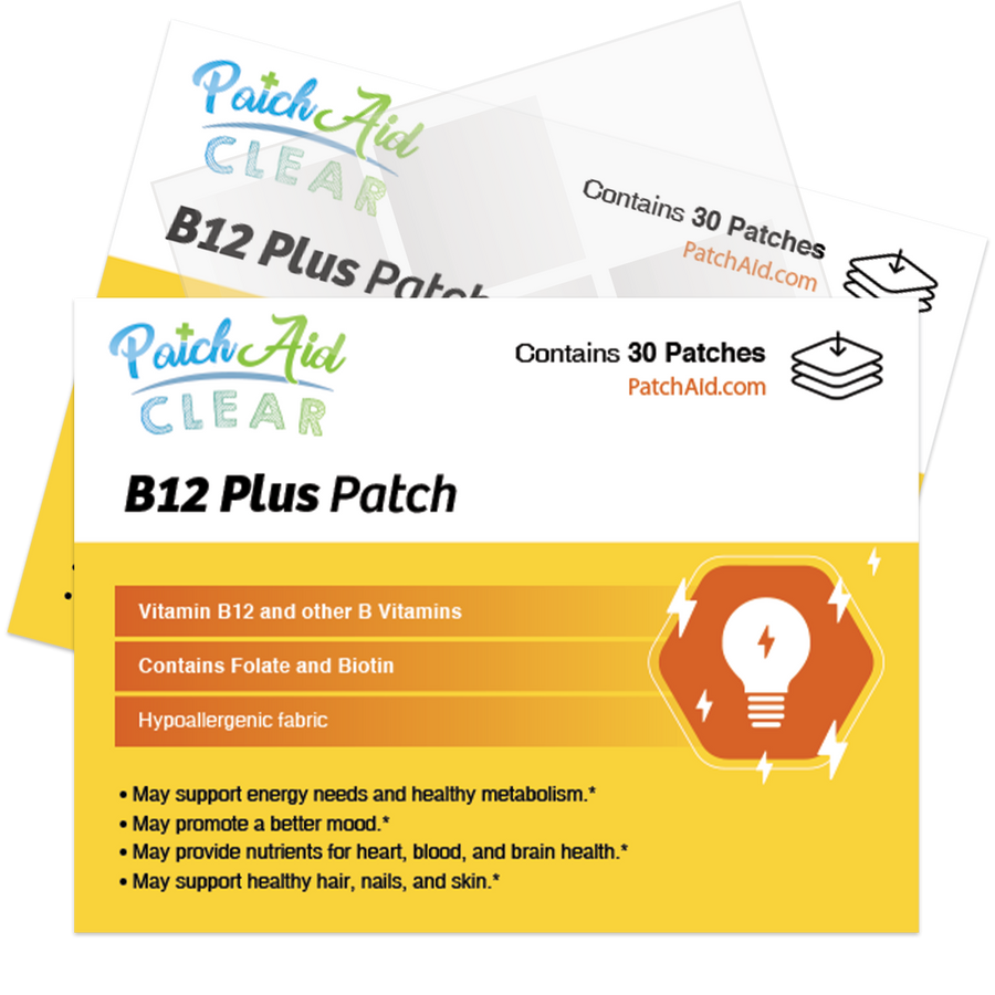 The Most Powerful Vitamin B12 Patch | B12 Energy Plus by PatchAid