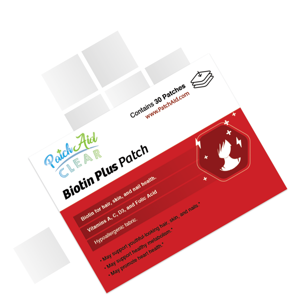 Biotin Plus Vitamin Patch for Hair Skin and Nails by PatchAid