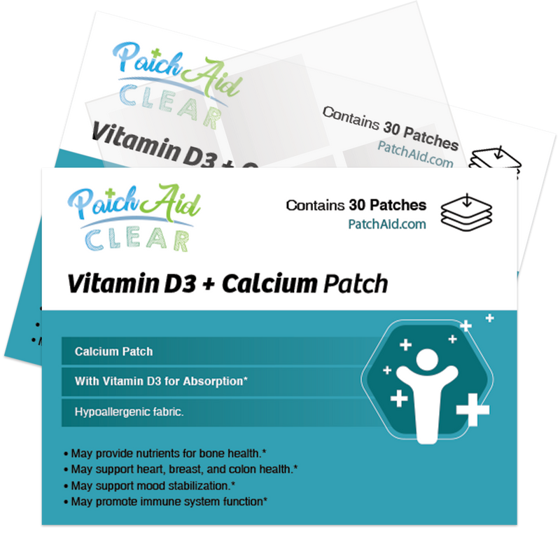 Affordable and Effective Vitamin D3/Calcium Vitamin Patch by PatchAid