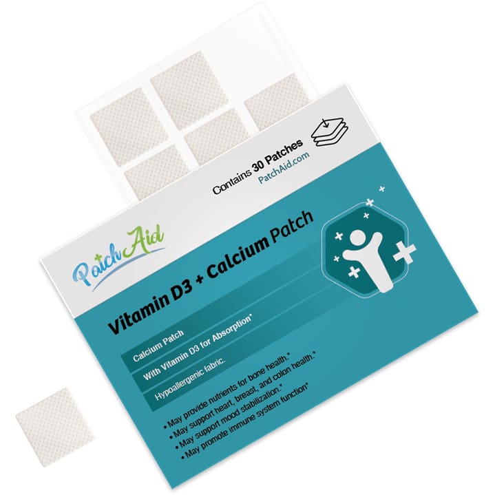 Affordable and Effective Vitamin D3/Calcium Vitamin Patch by PatchAid